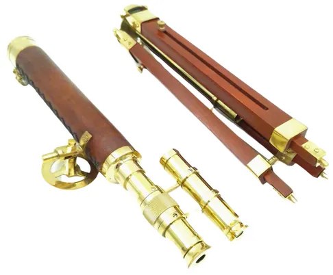 Madrid Magnificence Velký mosazný dalekohled na stativu - maximální výška 57 cm - TDBL