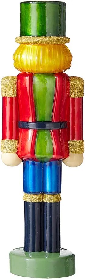 X-MAS LED Louskáček skleněný 30 cm - červená