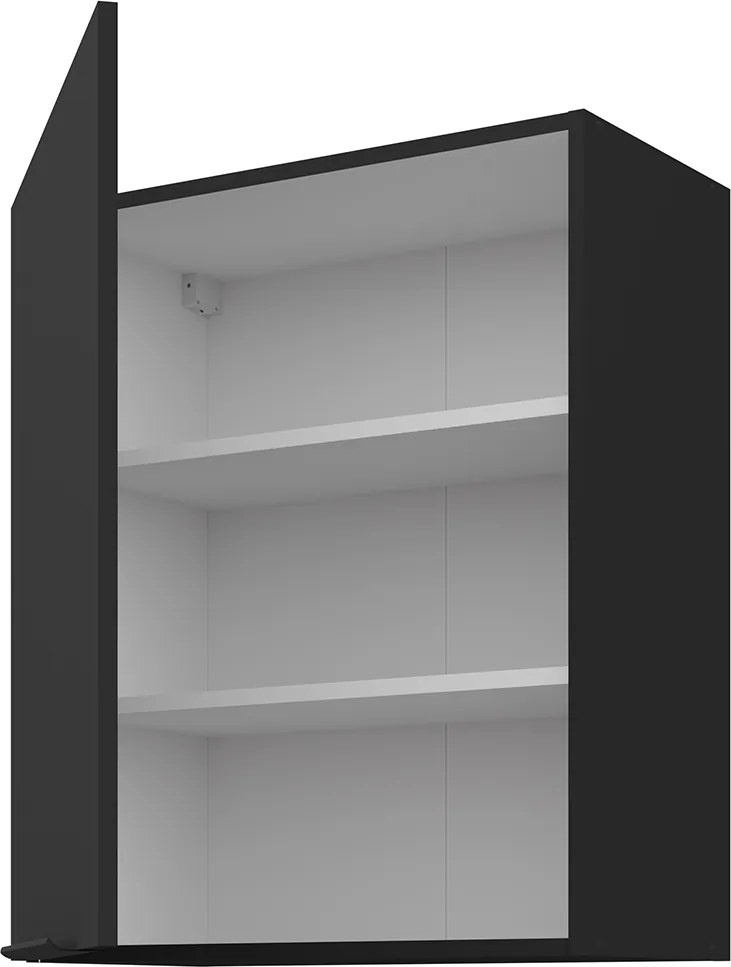 ARIA cc | horní skříňka 60 G-72 1F policová | 60 cm | ANTI FINGERPRINT povrch | černá