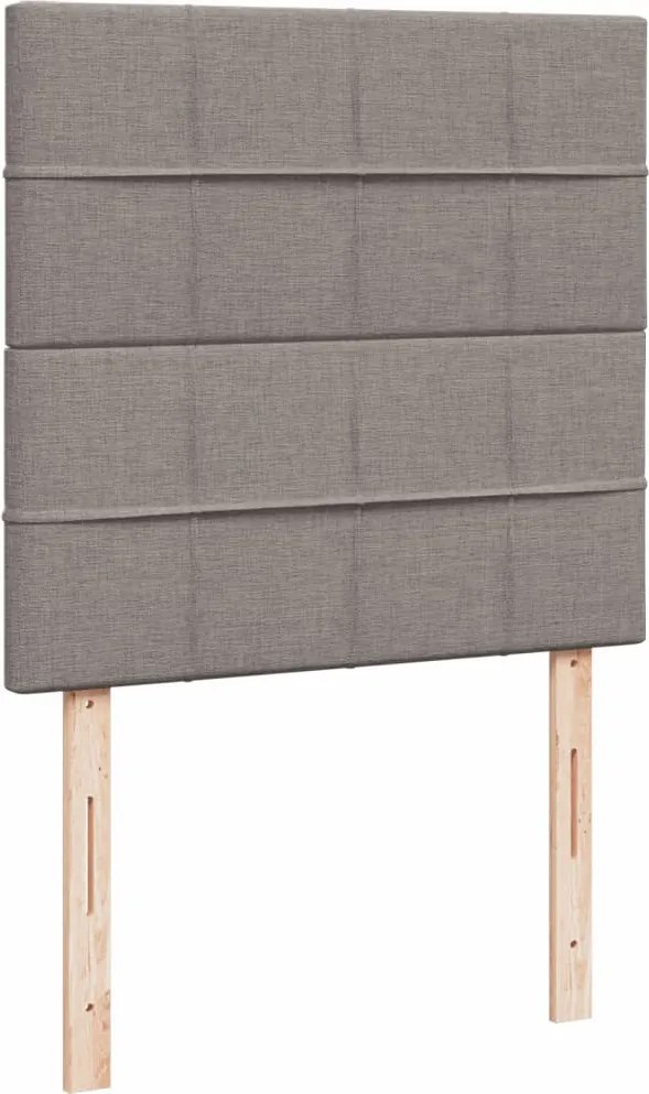 Box spring postel s matrací taupe 90x190 cm textil 3292647