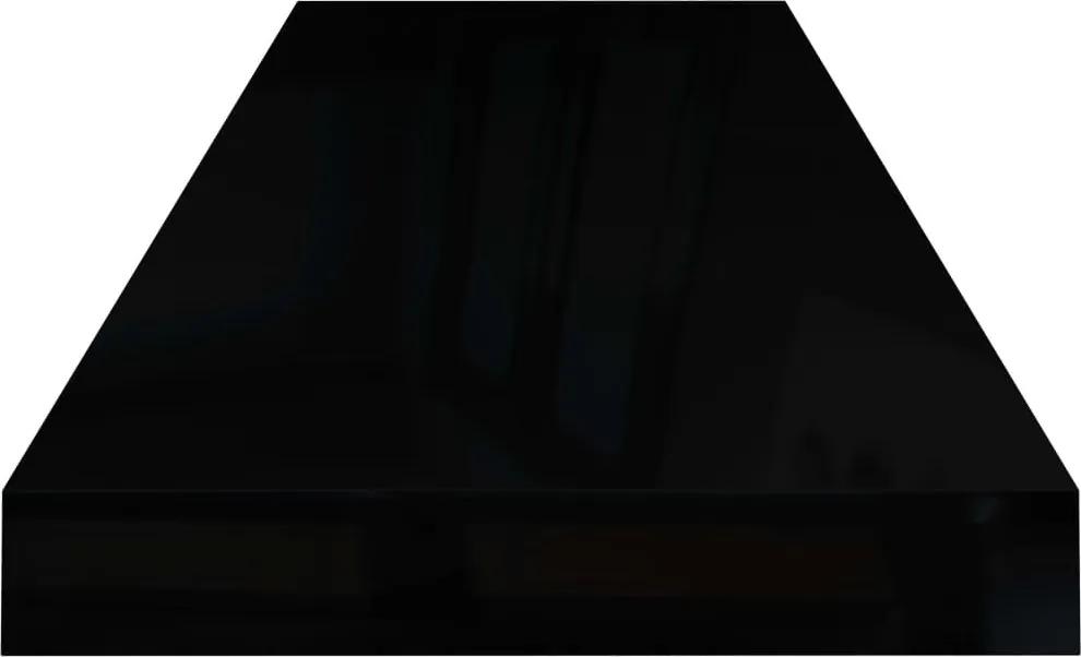 vidaXL Plovoucí nástěnná police 80 x 23,5 x 3,8 cm MDF [323772] Barva: Černá