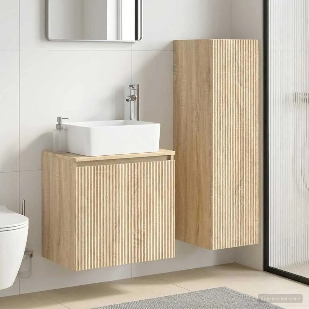 Sada koupelnového nábytku 2 ks Dub sonoma 33 x 34,5 x 100 cm 3406125