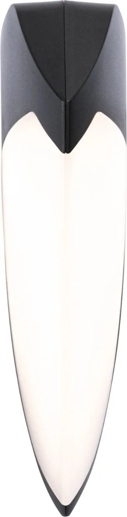 P 94517 LED venkovní nástěnné svítidlo Smart Home Zigbee Ikosea soumrakový senzor a pohybové čidlo CCT IP44 50x203mm 3000K 4,4W 230V antracit umělá hmota - PAULMANN