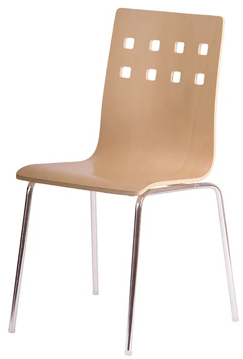 Office Pro Dřevěná židle NELA Barva nohou: Chrom, Barva dřeva12: Buk