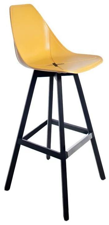 Barová židle X Stool H 760, žlutá