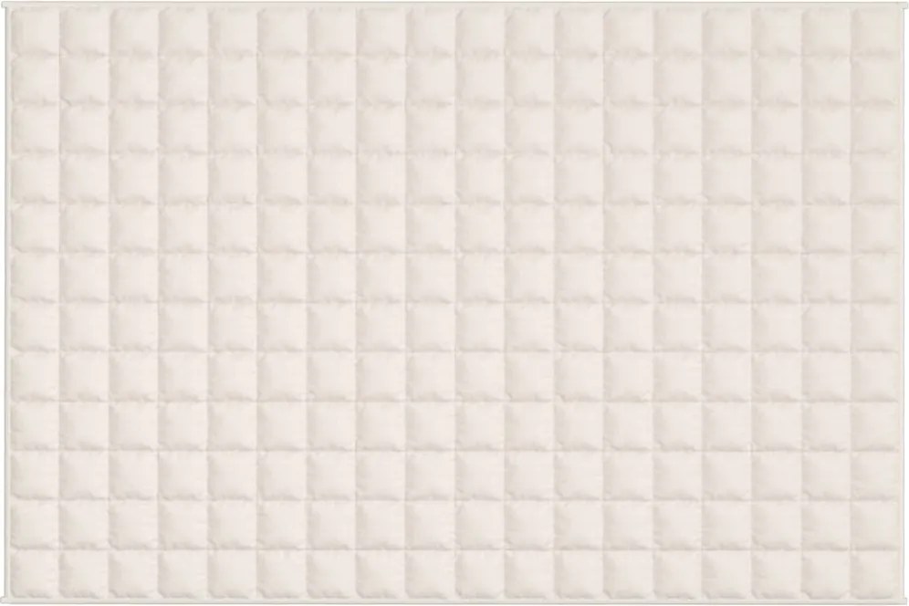 Zátěžová deka světle krémová 122 x 183 cm 5 kg textil 3154811