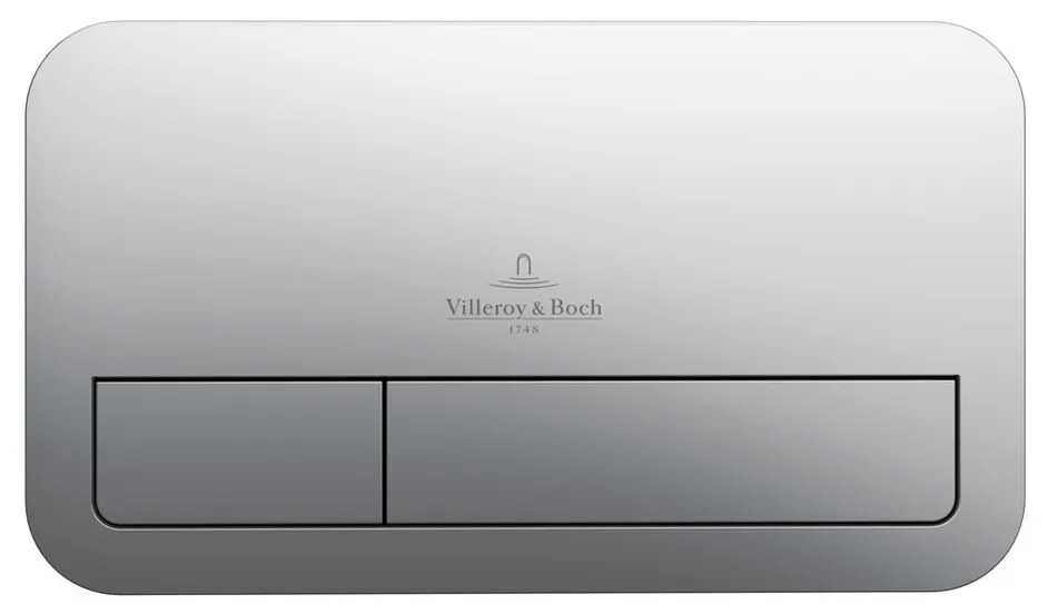 Villeroy & Boch Villeroy Boch ViConnect: E200 ovládací tlačítko k WC, chrom matný, 92249069