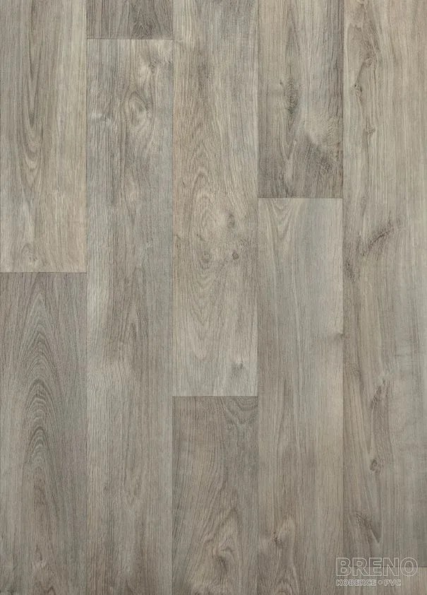 Breno PVC CHROMETEX Tavel 594 – tmavé dřevo, šíře 400 cm