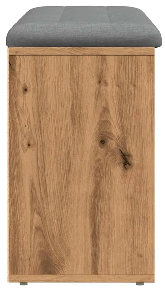 vidaXL Lavice s botníkem dub artisan 102x32x50 cm Engineered Wood