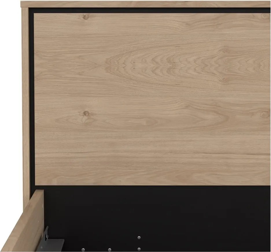 Dvoulůžková postel bez roštu v přírodní barvě 160x200 cm Ry – Tvilum