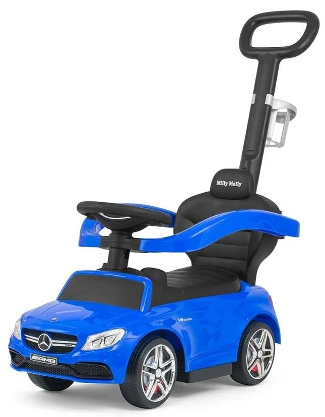 MILLY MALLY Odrážedlo s vodící tyčí Mercedes Benz AMG C63 Coupe Milly Mally blue