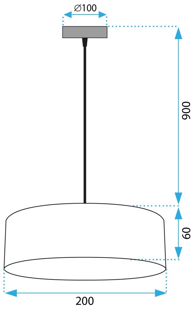 Toolight Stropní svítidlo APP1333-1CP BLACK GOLD