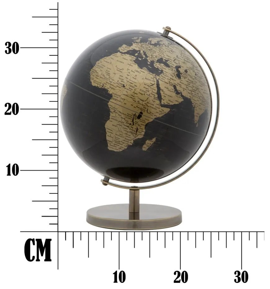 Dekorativní globus Mauro Ferretti Dark Globe, ⌀ 25 cm