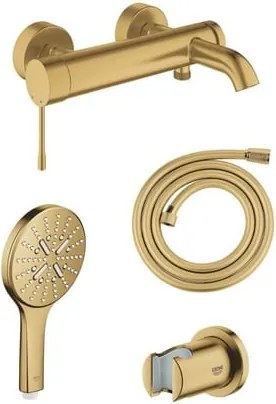 Vanová baterie Grohe se sprchovým setem 150 mm kartáčovaný cool sunrise GBAL1