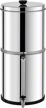 Gravitační vodní filtr z nerezu 8,5 l se 2 filtry – k8626