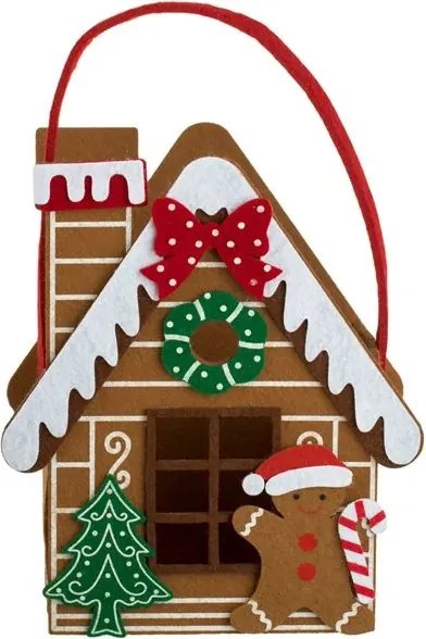 Vánoční dárková taška GINGERHOUSE 17x21 cm, sada 2 ks