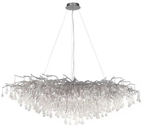 Paul Neuhaus 2031-55 - Lustr na lanku ICICLE 15xG9/40W/230V 75x150 cm chrom