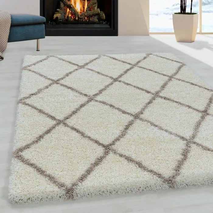 Vopi | Kusový koberec Alvor shaggy 3401 cream - 240 x 340 cm