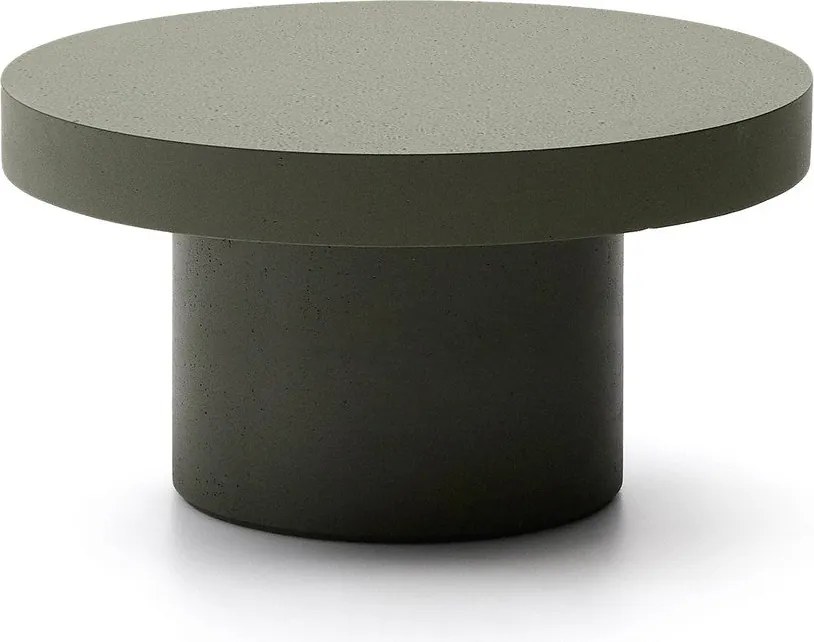Betonový kulatý zahradní konferenční stolek ø 90 cm Aiguablava – Kave Home