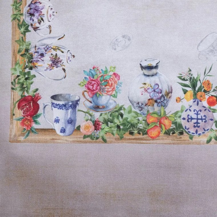 Běhoun s potiskem ROZKVETLÁ ZAHRADA 45 x 140 cm