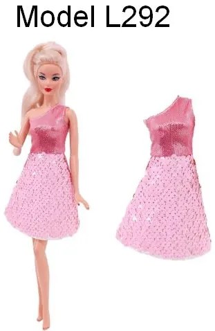 Oblečky pro Barbie - růžové outfity Varianta: model L292