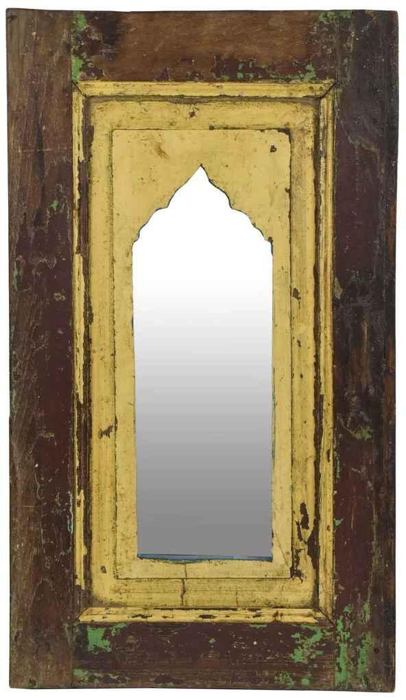 Sanu Babu Zrcadlo v rámu z teakového dřeva, 36x5x63cm