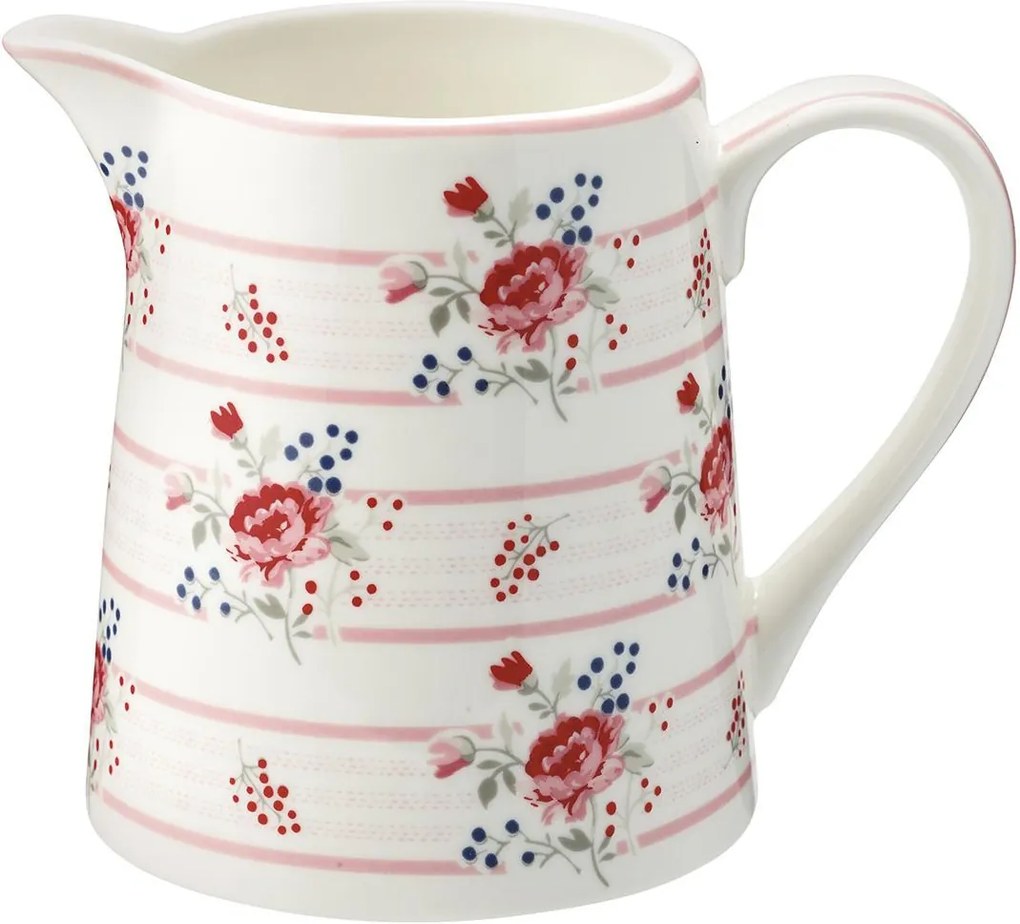 GREEN GATE Džbánek Fiona Pale Pink 500 ml, růžová barva, porcelán