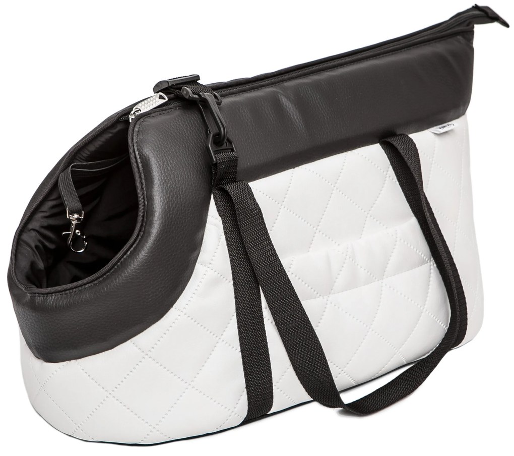 Cestovní taška Hobbydog, bílá eko kůže Velikost: R3 - 50 x 30cm