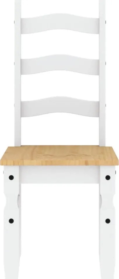 vidaXL Jídelní židle 2 ks Corona bílé 42x47x107 cm masivní borovice [4005725]