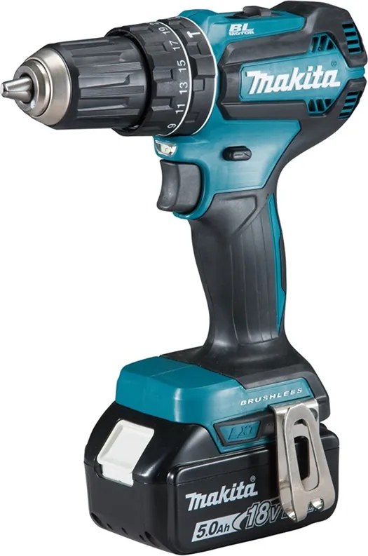 Makita DHP485SFJ AKU bezuhlíkový příklepový šroubovák Li-ion LXT 18V/3,0 Ah, Makpac