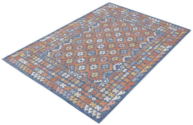 Oboustranný koberec Echo Aztec Navy