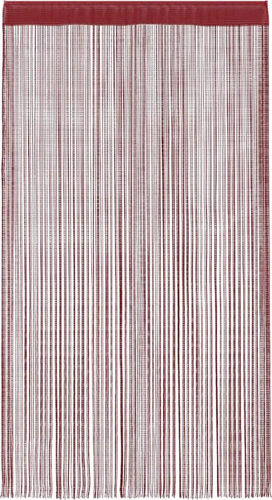 Provázkové záclony, 2 ks, 100x250 cm, vínová 132408