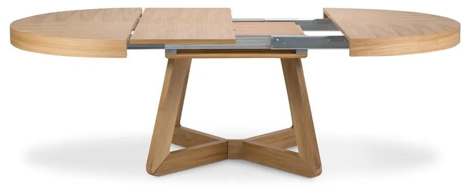 Rozkládací stůl s nohami z dubového dřeva Windsor &amp; Co Sofas Bodil, ø 130 cm