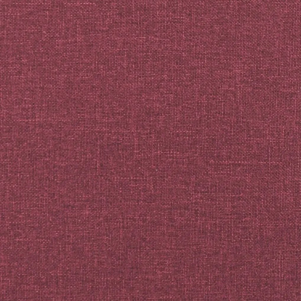 3místná pohovka s podnožkou vínová 180 cm textil 3201198