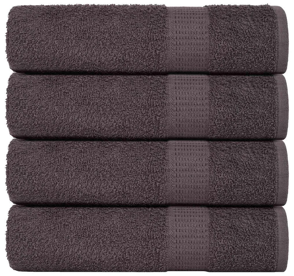 Ručníky do sprchy FROGN 4 ks antracitové 70x140 cm 360 g/m² 136686
