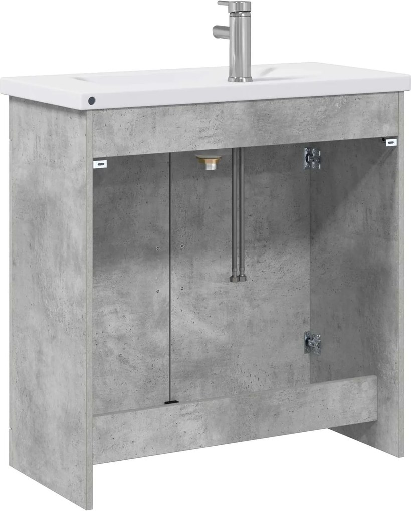 Sada koupelnového nábytku Betonově šedá 81 x 40 x 84,5 cm 3404361