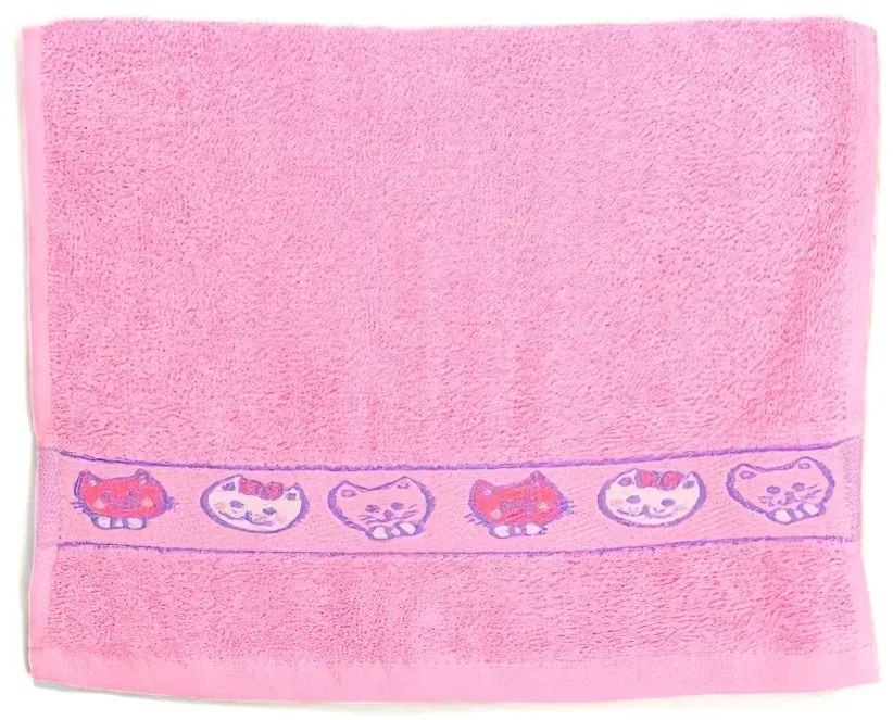 Dadka Dětský froté ručník KIDS, růžový, 30x50cm