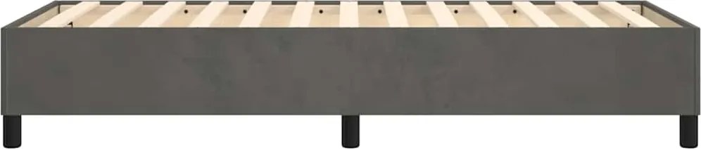 Rám postele s boxspringem tmavě šedá 90 x 190 cm samet 3121091