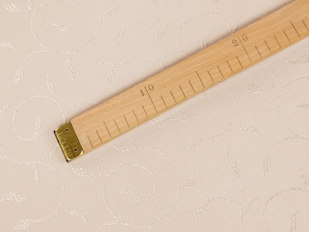 Biante Dekorační povlak na polštář TF-025 Pnoucí lístky - béžový 30 x 50 cm