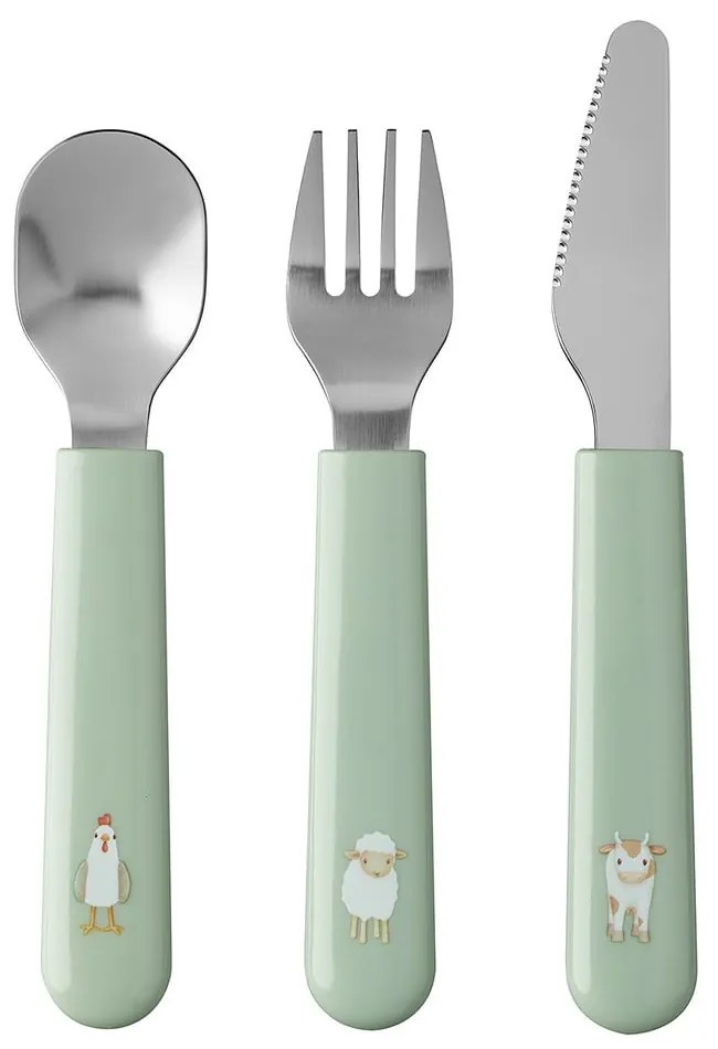 Plastová dětská jídelní sada 6 ks Little Farm – Mepal