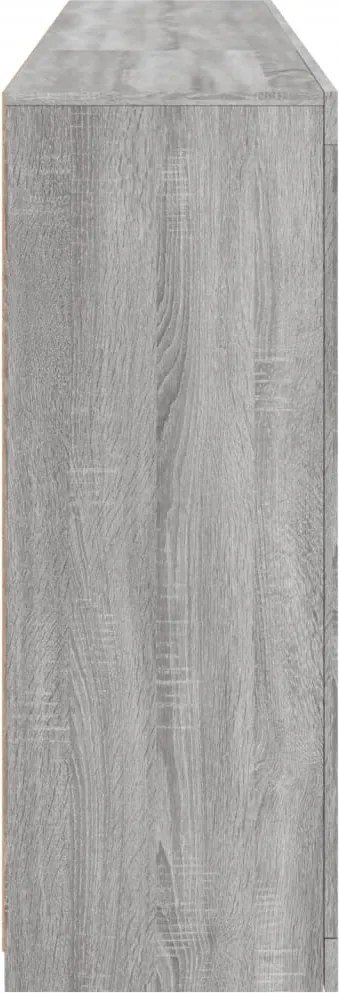 Příborník s LED osvětlením šedý sonoma 181,5 x 37 x 100 cm 3209182