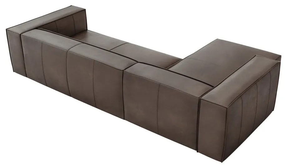 Hnědá kožená rohová pohovka (levý roh) Madame – Windsor &amp; Co Sofas