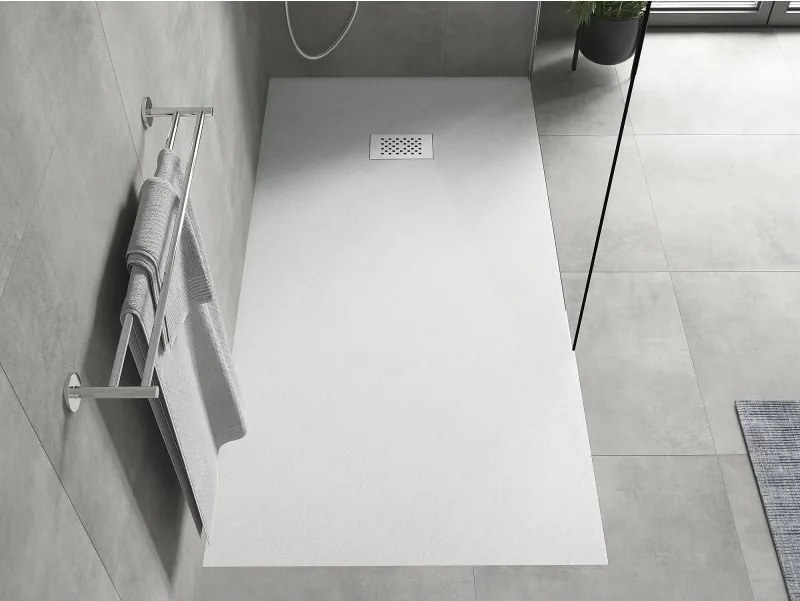 Mexen Hugo, obdélníková sprchová vanička SMC 180 x 90 cm, bílá, bílá krytka, 42109018-W