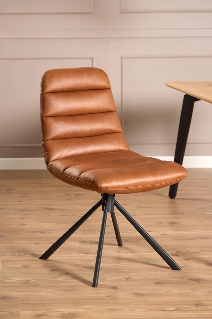 Designová jídelní židle Milford hnědá