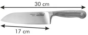 Tescoma Nůž Santoku FEELWOOD, 17 cm