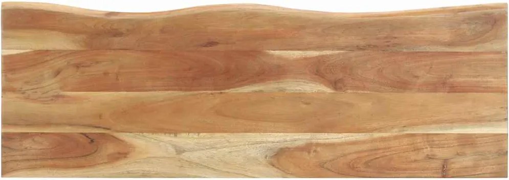 Věšák s živou hranou 100 x 35 x 22 cm masivní akáciové dřevo 320251