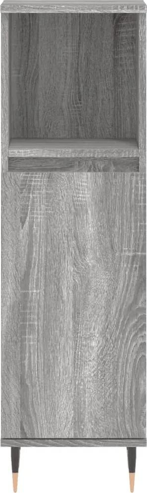 vidaXL 3dílný set koupelnového nábytku kompozitní dřevo [3190219] Barva: šedá sonoma