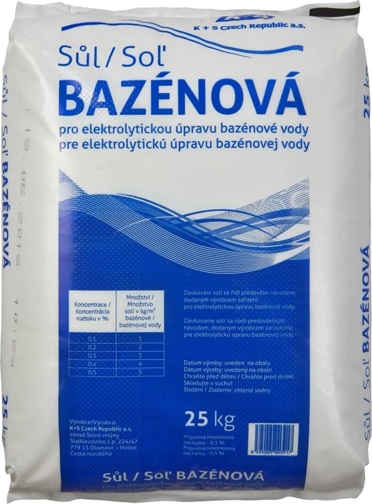 K+S Bazénová sůl 25 kg