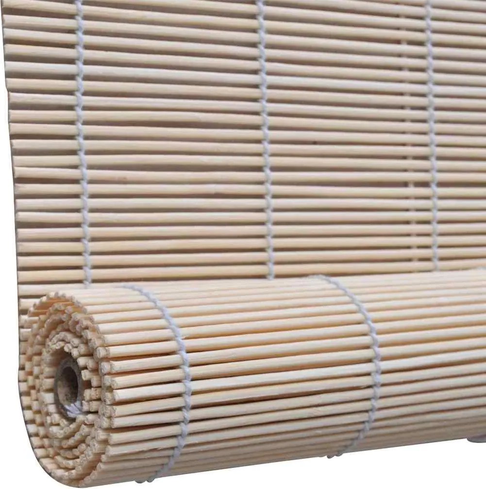 Zatemňovací rolety z přírodního bambusu 4 ks 120 x 160 cm 278743