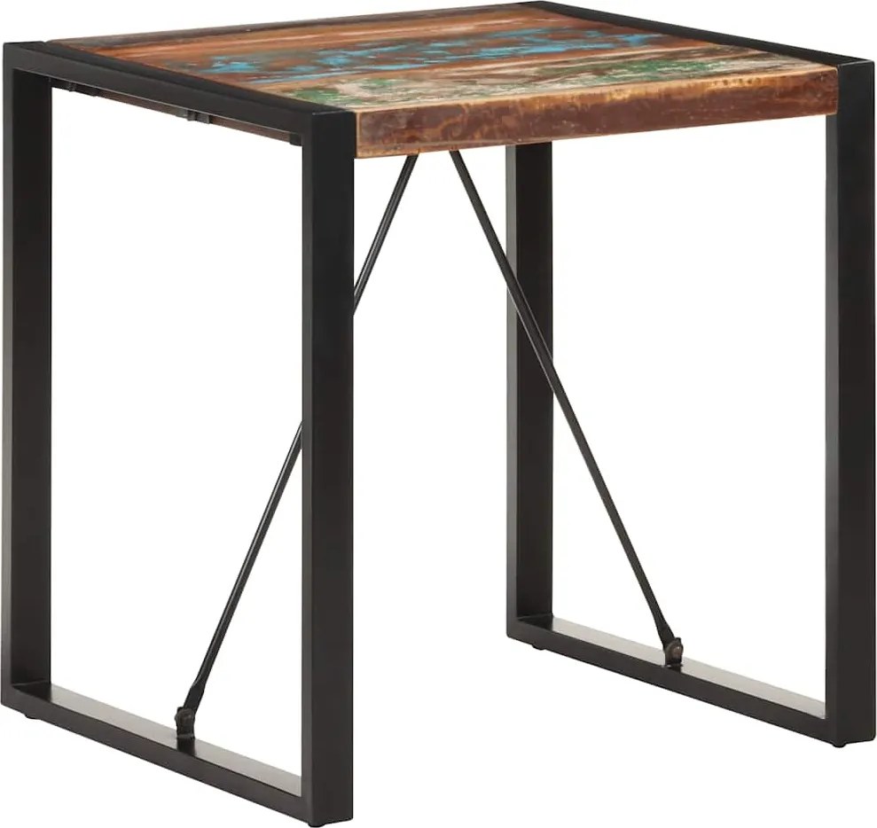 Jídelní stůl 70 x 70 x 75 cm masivní recyklované dřevo 321597